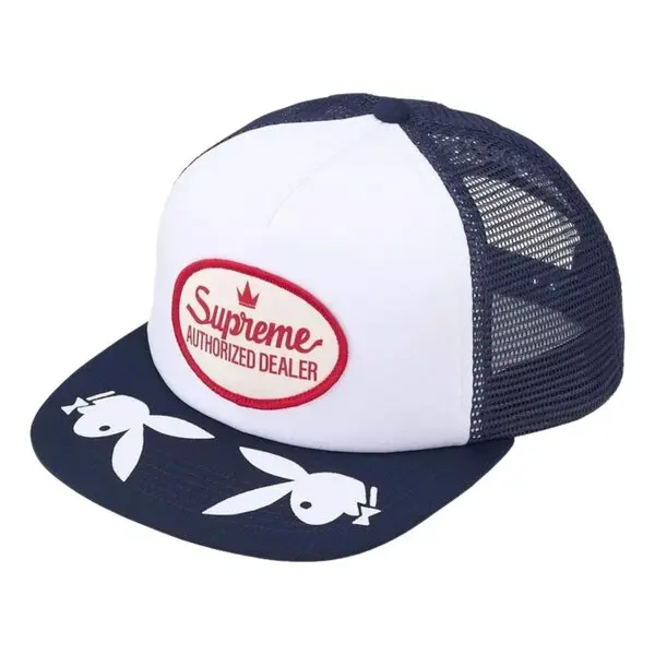 Supreme X Playboy Ss26 Mesh Back 5-panel Cap - Navy