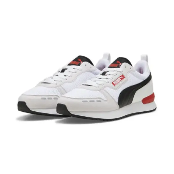 PUMA R78 Athletic Sneakers - White/black/red