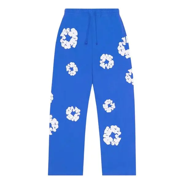 DENIM TEARS Cotton Wreath Baggy Sweatpants - Blue