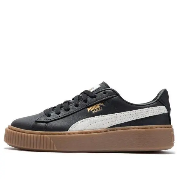 PUMA Basket Platform L Lace-up Sneakers - Black