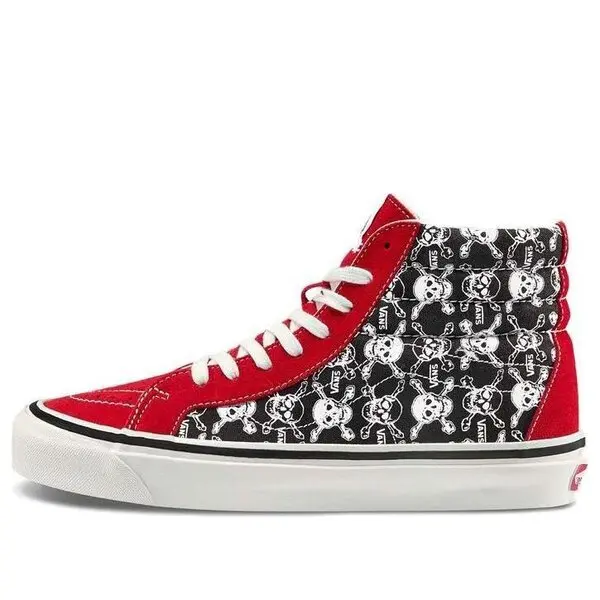 VANS Sk8-hi 38 Dx "skulls Red Black" High Top Sneakers - Redblack