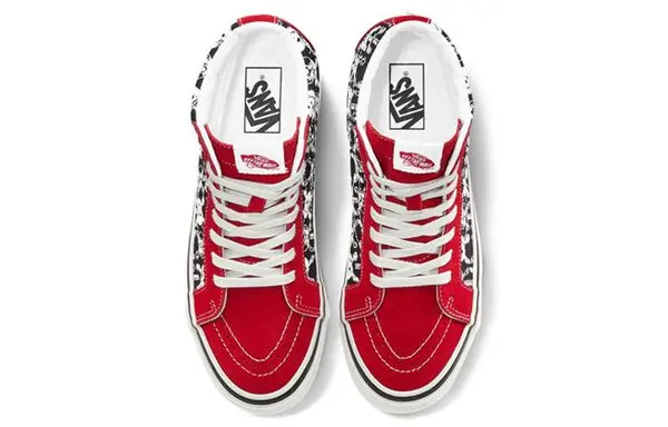 VANS Sk8-hi 38 Dx "skulls Red Black" High Top Sneakers