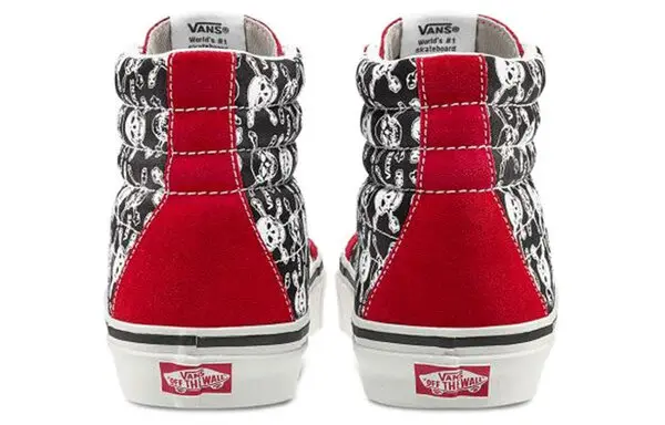 VANS Sk8-hi 38 Dx "skulls Red Black" High Top Sneakers