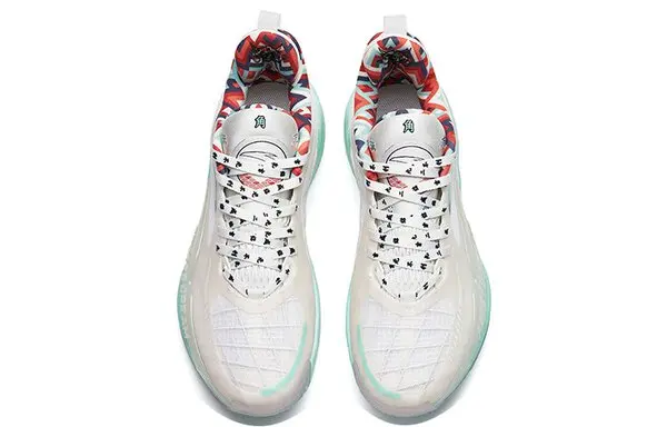 ANTA Light Crazy 3 Sneakers - White/blue Mint