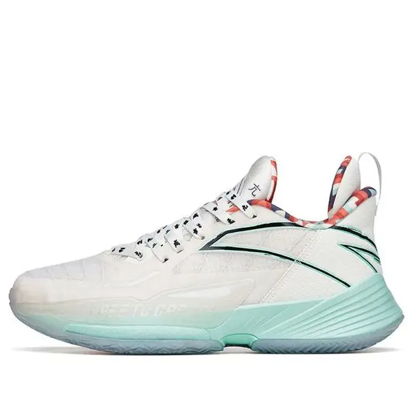 ANTA Light Crazy 3 Sneakers - White/blue Mint