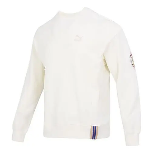 PUMA Team Badge Crew Sweater - Beige