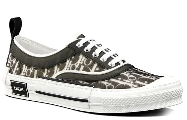Dior B23 Low Top Sneakers - Black/white