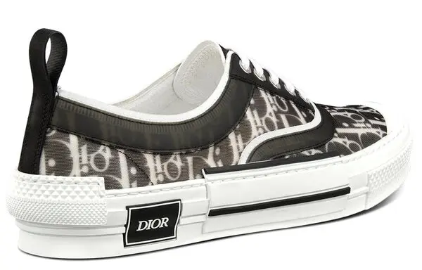 Dior B23 Low Top Sneakers - Black/white