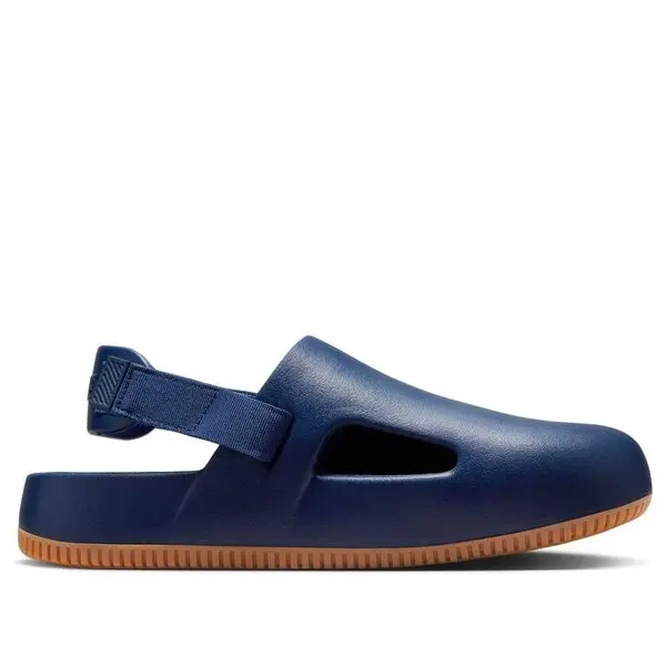 Nike Calm Mule - Navy/gum Medium Brown/navy