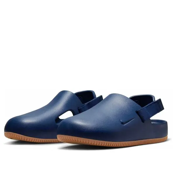 Nike Calm Mule - Navy/gum Medium Brown/navy