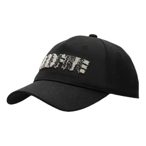 LI-NING Badfive Fleece Logo Baseball Cap - Black/multi-color
