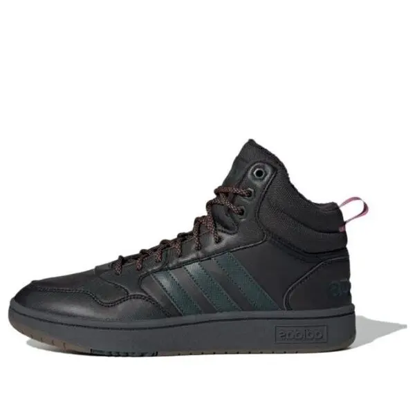 Adidas Hoops 3.0 Mid Top Sneakers - Black