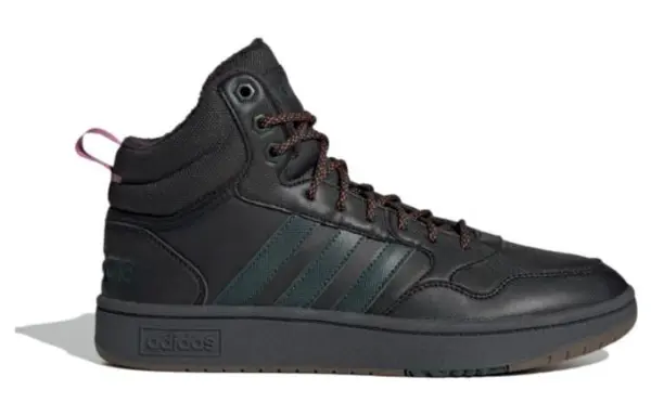 Adidas Hoops 3.0 Mid Top Sneakers - Black