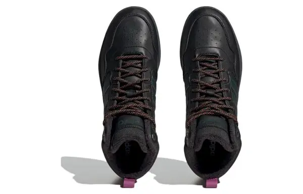 Adidas Hoops 3.0 Mid Top Sneakers - Black