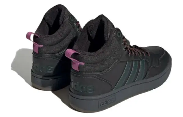 Adidas Hoops 3.0 Mid Top Sneakers - Black