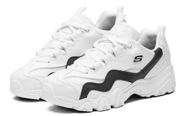 Sketchers D'lites 2.0 Athletic Sneakers - Black/white