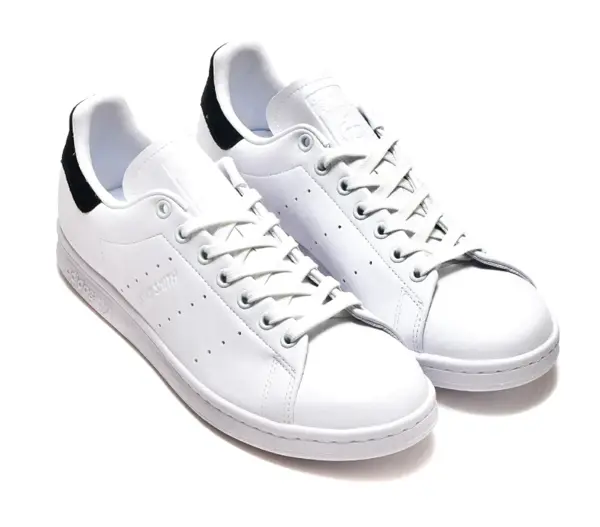Adidas Stan Smith Allover Debossed Trefoils Sneakers - White/black