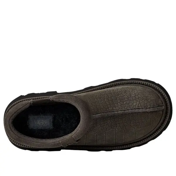 UGG Tasman Lug Embossed Shoes - Dense Smoke