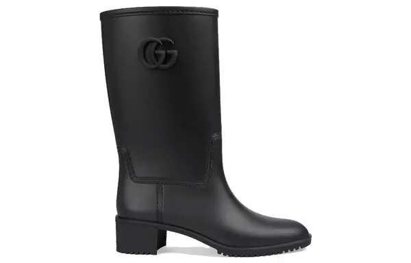 Gucci Double G Rubber Rain Boots