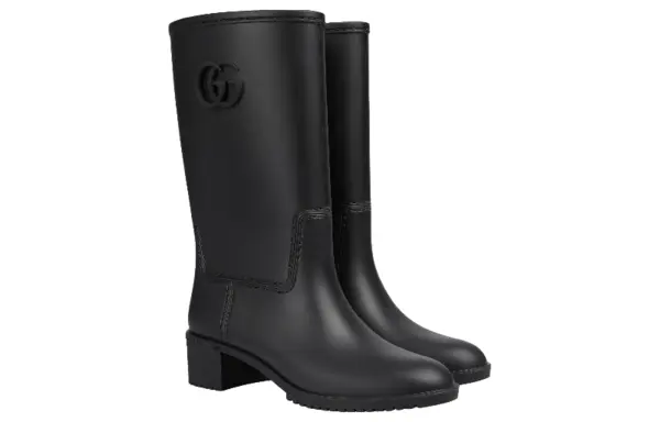 Gucci Double G Rubber Rain Boots