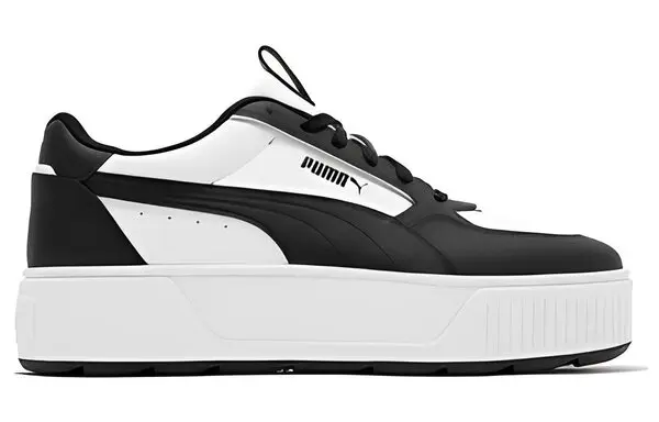 PUMA Karmen Rebelle Platform Sneakers - White/black