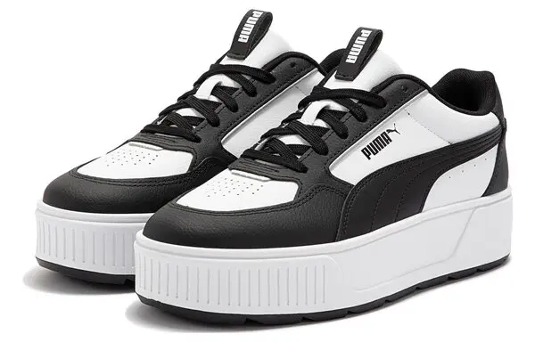PUMA Karmen Rebelle Platform Sneakers - White/black