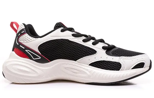 ANTA Athletic Sneakers - White/black/red