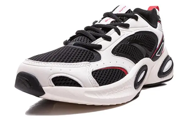 ANTA Athletic Sneakers - White/black/red