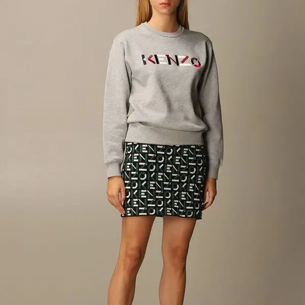 Kenzo Crewneck Sweatshirt With Embroidered Logo