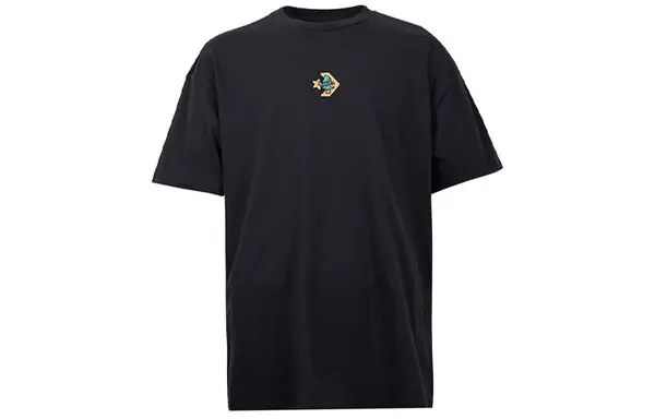 CONVERSE Graphic Print Short Sleeve T-shirt - Black