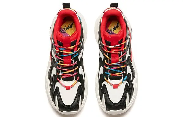 ANTA Grand Slam Athletic Sneakers - Black/white/red