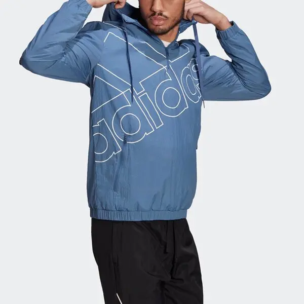 Adidas Half Zipper Pullover Hooded Training Jacket