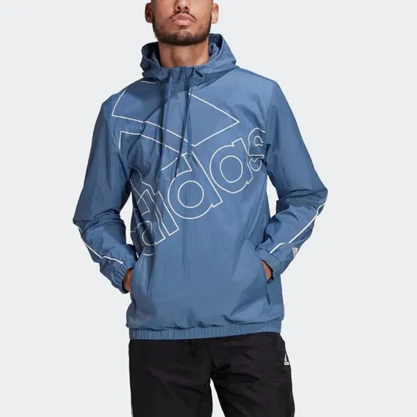 Adidas Half Zipper Pullover Hooded Training Jacket