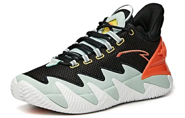 ANTA Reverse Blade Sneakers - Black/green/orange