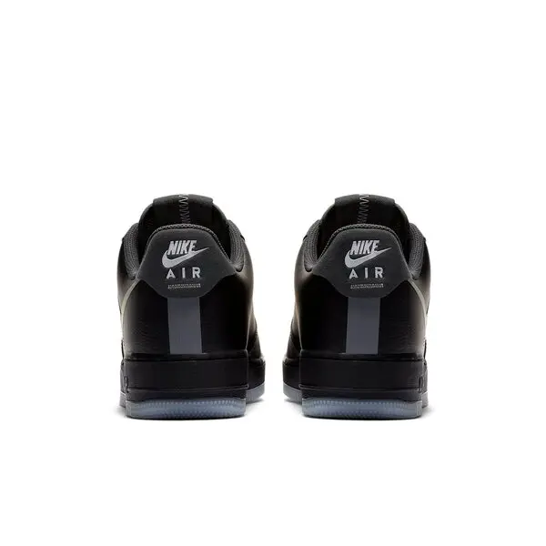 Nike Force 1 Low "grey Swoosh" Sneakers - Black