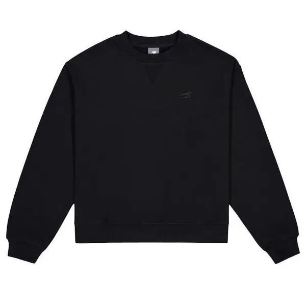 NEW BALANCE Athletics French Terry Crew Sweatshirt - Black