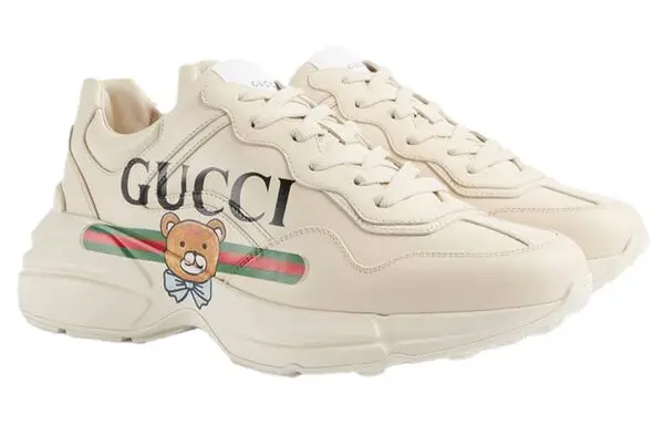 Gucci Rhyton Crossover Sneakers With Teddy Bear Motif