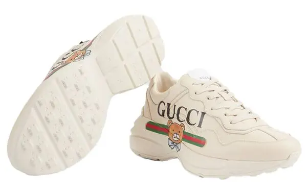 Gucci Rhyton Crossover Sneakers With Teddy Bear Motif