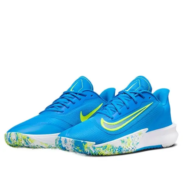 Nike Precision Athletic Sneakers - Photo Blue/volt/white