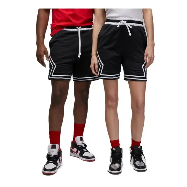 JORDAN Dri-fit Sport Diamond Shorts - Black/white/white
