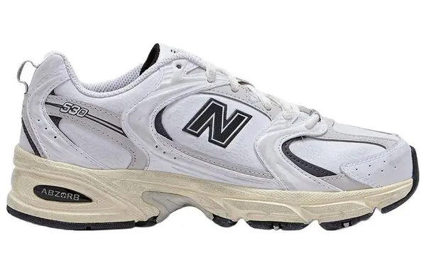 NEW BALANCE 530 Athletic Sneakers - White/black
