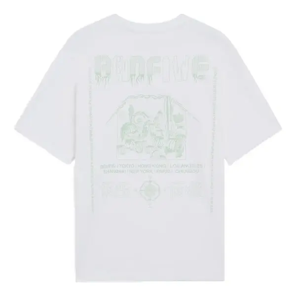 LI-NING Badfive Graphic Loose Fit T-shirt 'white