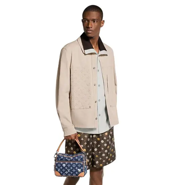 LOUIS VUITTON Monogram Flowers Denim Bag