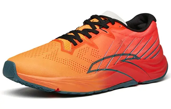 ANTA Asphalt Road Fighter High Top Sneakers - Orange/red/black