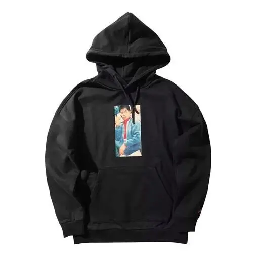LI-NING Character Graphic Hoodie - Black