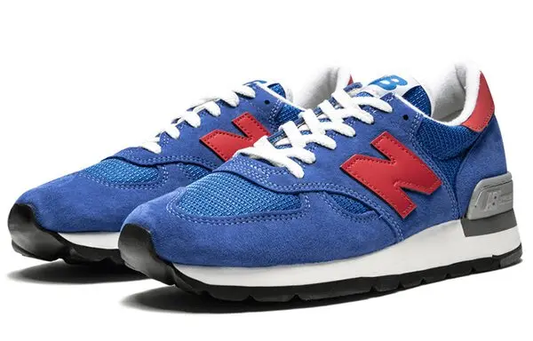 NEW BALANCE 990v1 Made In Usa "national Parks" Athletic Sneakers - Blue/red
