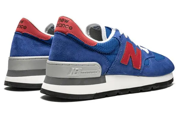 NEW BALANCE 990v1 Made In Usa "national Parks" Athletic Sneakers - Blue/red