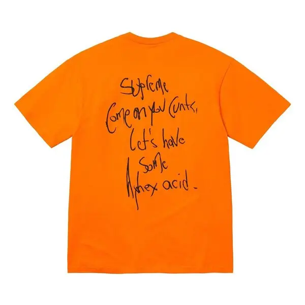 Supreme X Aphex Twin Windowlicker T-shirt - Orange