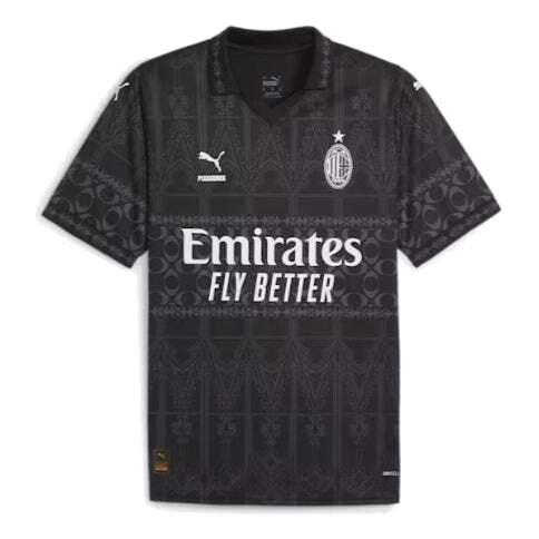 PUMA Ac Milan X Pleasures Authentic Football Jersey - Black/white