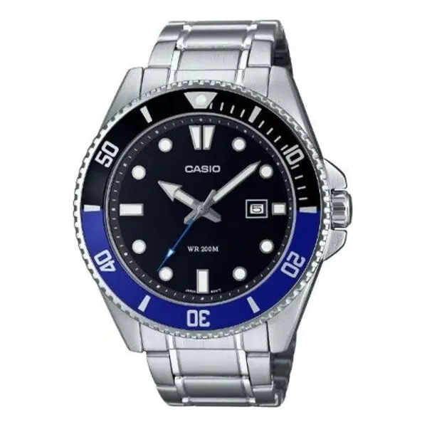 Casio Stainless Steel Dive Watch - Silver/black